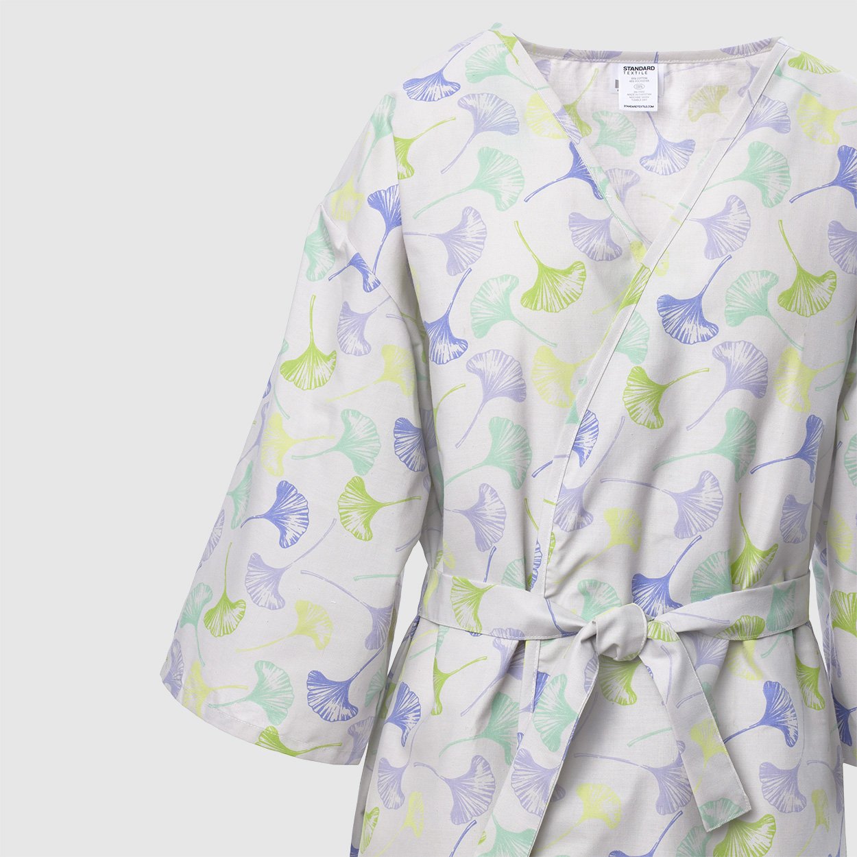 Mammography Patient Robe Front Opening With Ties Ginko Lavender One ...