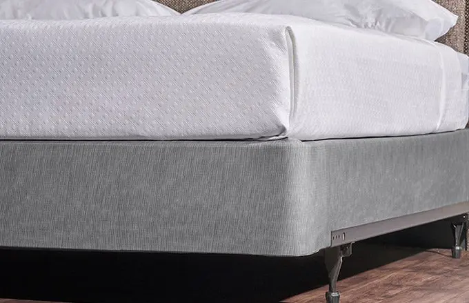 Encircle® Box Spring Cover gives a bed a streamlined, contemporary look